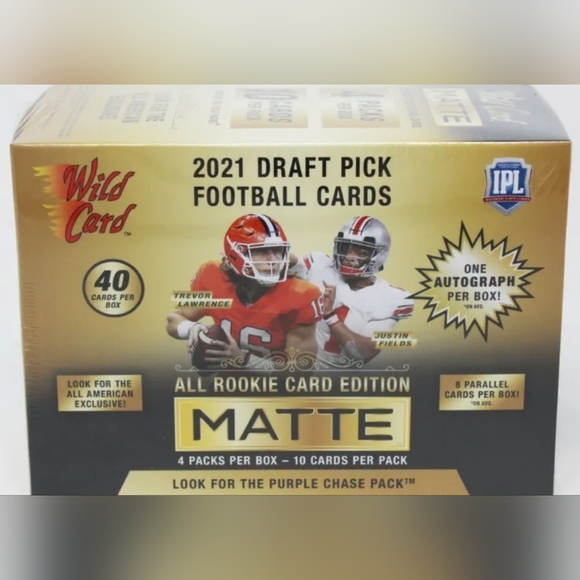 Wild Card | Toys | 22 Wild Card Matte Gold Football All Rookie Cards ...